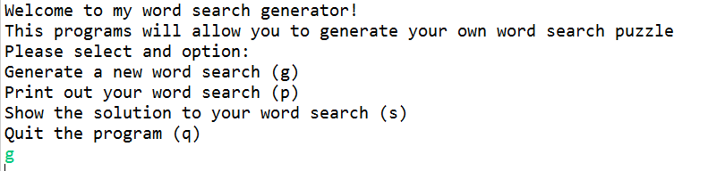 Solved JAVA WORD SEARCH Task: Your task is to create a basic | Chegg.com