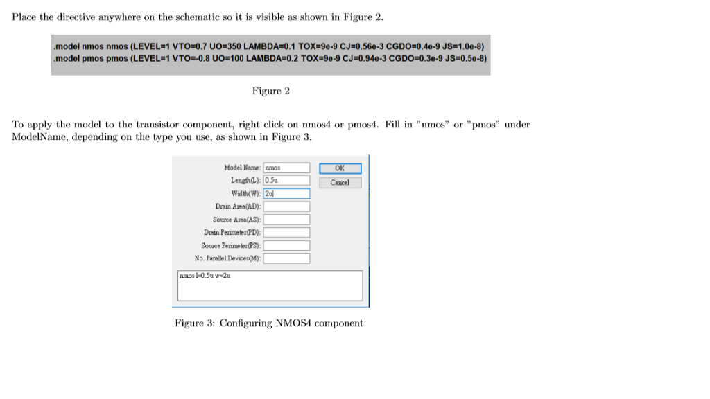 2.1 SPICE Models Before simulating transient | Chegg.com