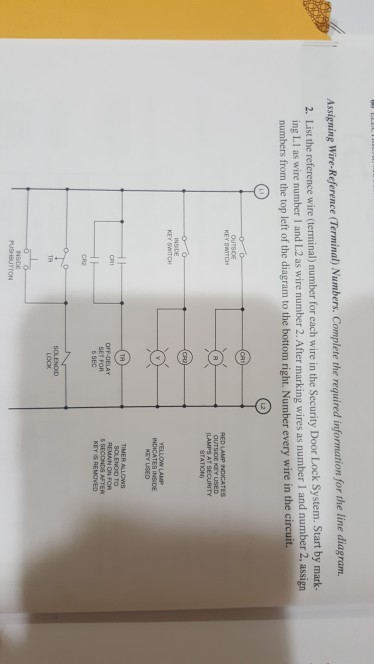 Solved Assigning Wire-Reference (Terminal) Numbers. Complete | Chegg.com
