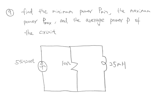 Solved find the minimum power p_min, the maximum power | Chegg.com