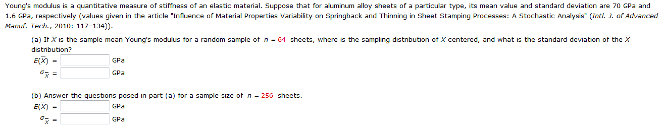 Solved Young's modulus is a quantitative measure of | Chegg.com