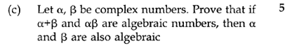 Solved Let alpha, beta be complex numbers. Prove that if | Chegg.com