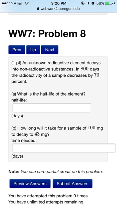 Solved An unknown radioactive element decays into | Chegg.com