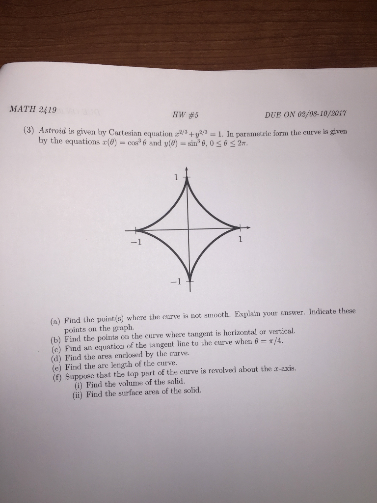 Solved Asteroid is given by Cartesian equation x^2/3 + y^2/3 | Chegg.com
