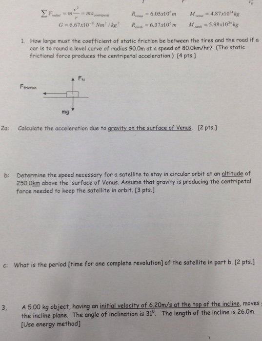 Solved How large must the coefficient of static friction be | Chegg.com