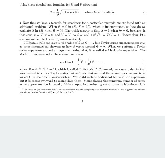 Solved Using these special case formulas for ǖ and , show | Chegg.com