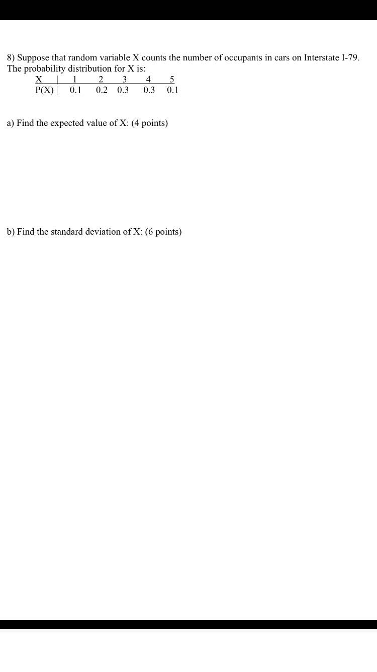 Solved Suppose that random variable X counts the number of | Chegg.com