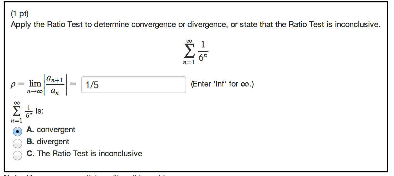 Solved Use the Root Test to determine the convergence or | Chegg.com