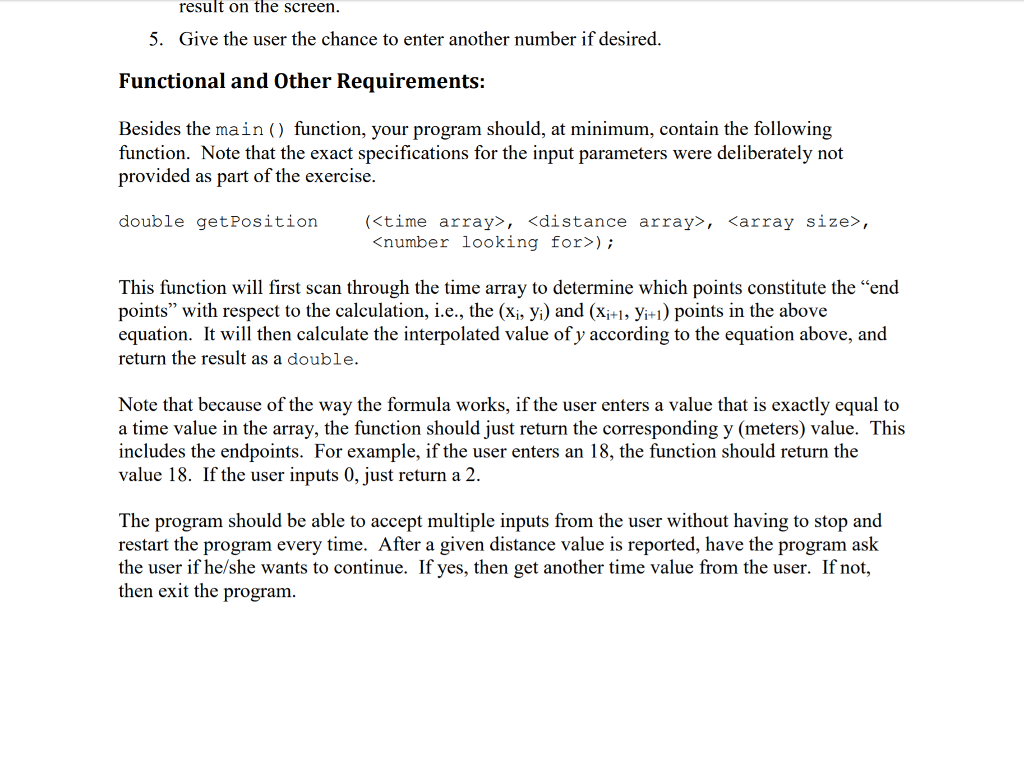 THIS PROGRAM MUST BE COMPLETED IN C: The technique | Chegg.com