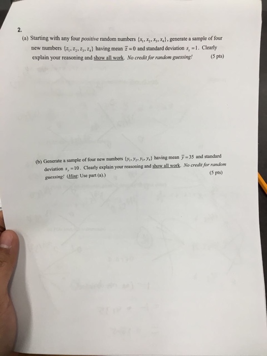 Solved Starting with any four positive random numbers | Chegg.com