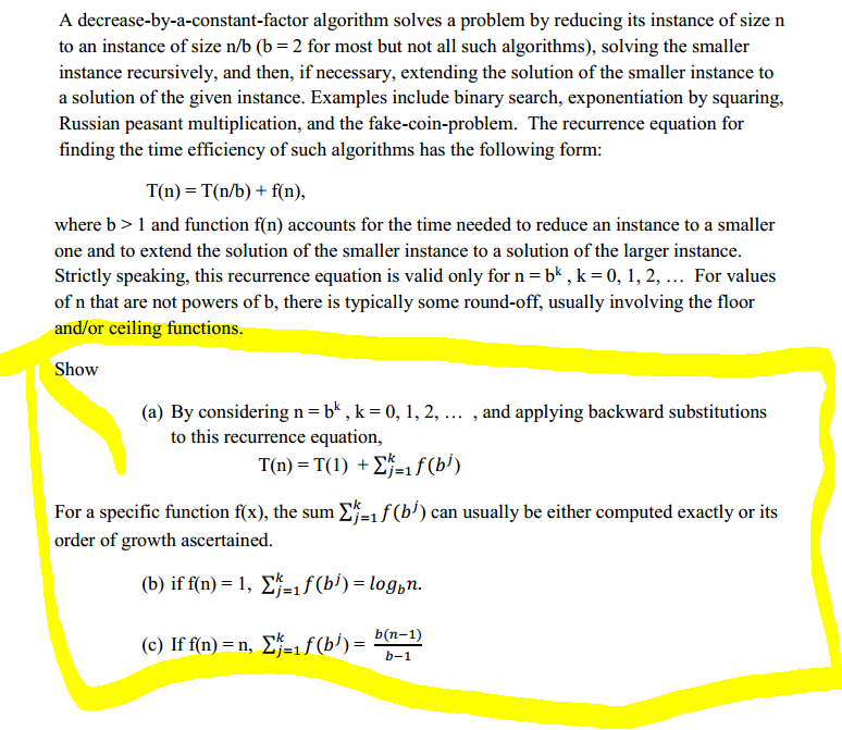 A Decrease By A Constant Factor Algorithm Solves A 8222