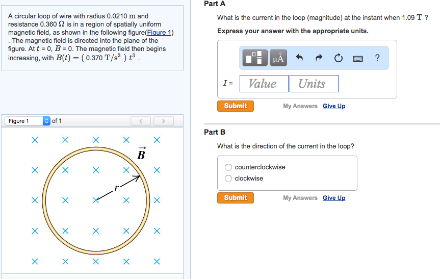 Solved Circular loop of wire with radius 0.0210 m and | Chegg.com