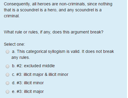 Solved Consequently, all heroes are non-criminals, since | Chegg.com