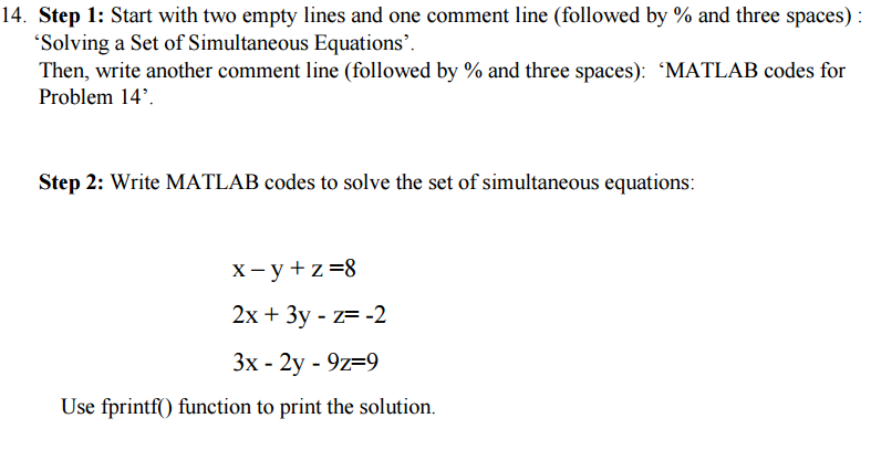 Solved Start with two empty lines and one comment line | Chegg.com