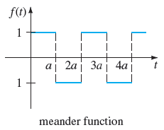 Solved meander function sawtooth function | Chegg.com