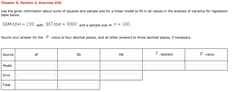 Solved Chapter 9, Section 2, Exercise 036 Use the given | Chegg.com