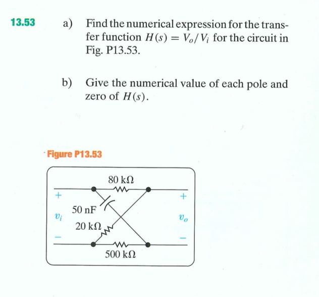 Solved Find the numerical expression for the transfer | Chegg.com