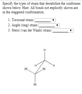 Solved Specify the types of strain that destabilize the | Chegg.com