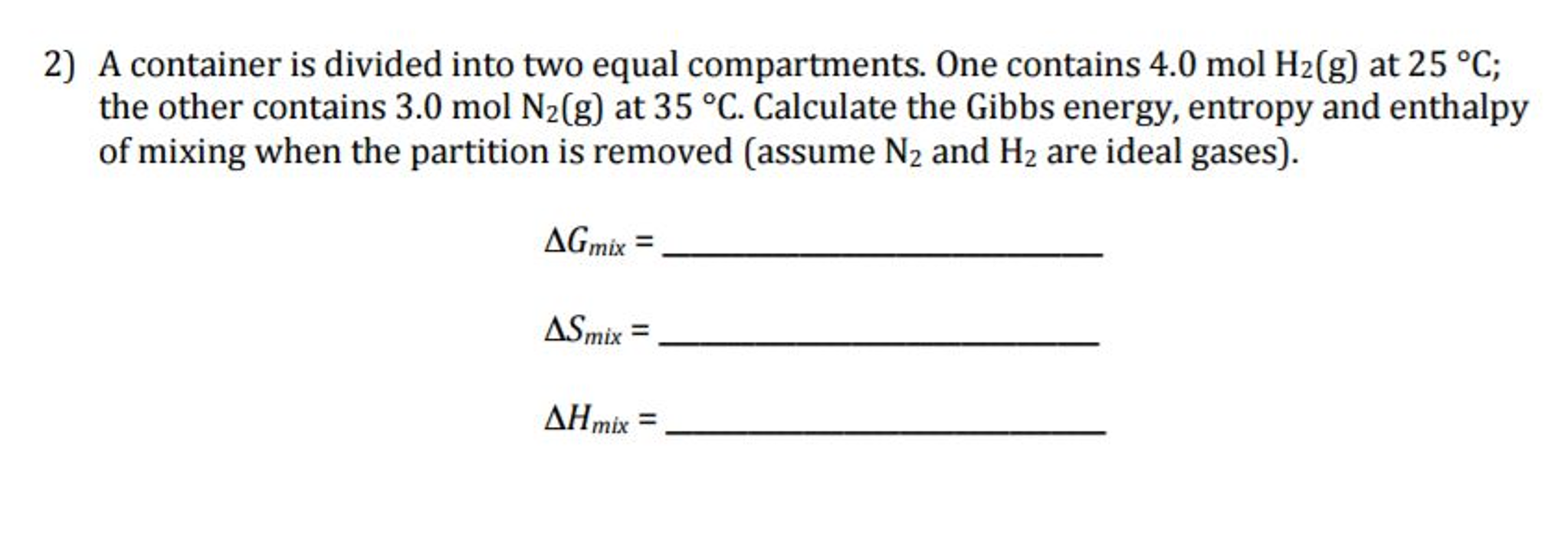 Solved A container is divided into two equal compartments. | Chegg.com
