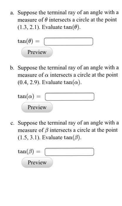 Solved Suppose the terminal ray of an angle with a measure | Chegg.com