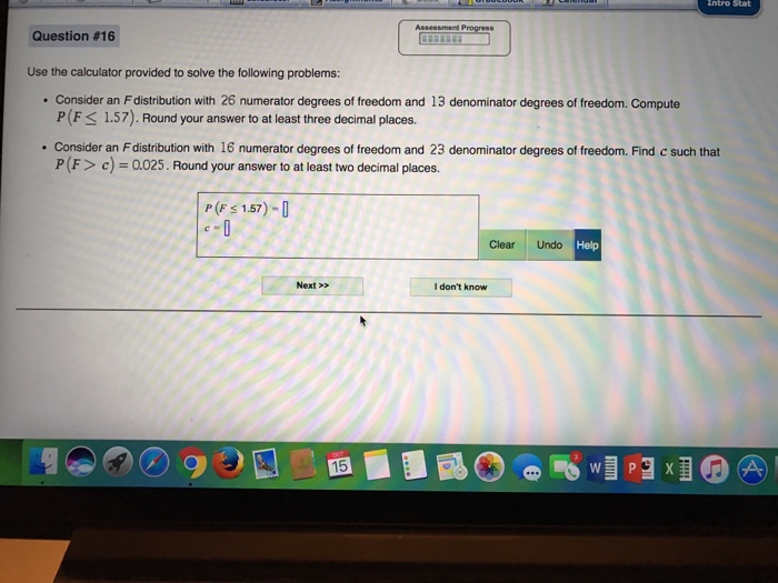 Solved Use the calculator provided to solve the following | Chegg.com
