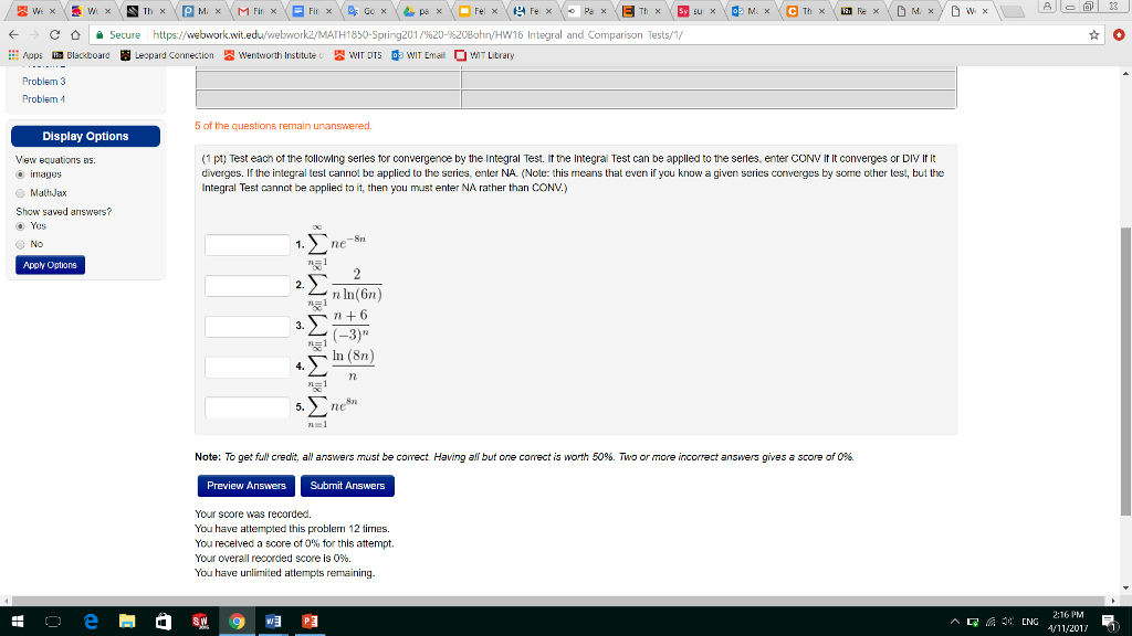 Solved C Secure httpsti/webwork wit duwebwork2/MATH1850 | Chegg.com
