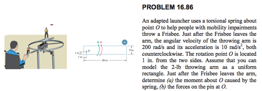 Solved An adapted launcher uses a torsional spring about | Chegg.com