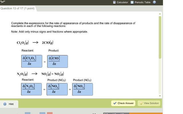 Solved Complete the expressions (or the rate of appearance | Chegg.com