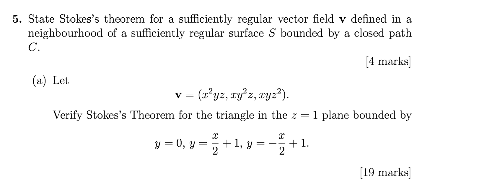Solved State Stokes's theorem for a sufficiently regular | Chegg.com