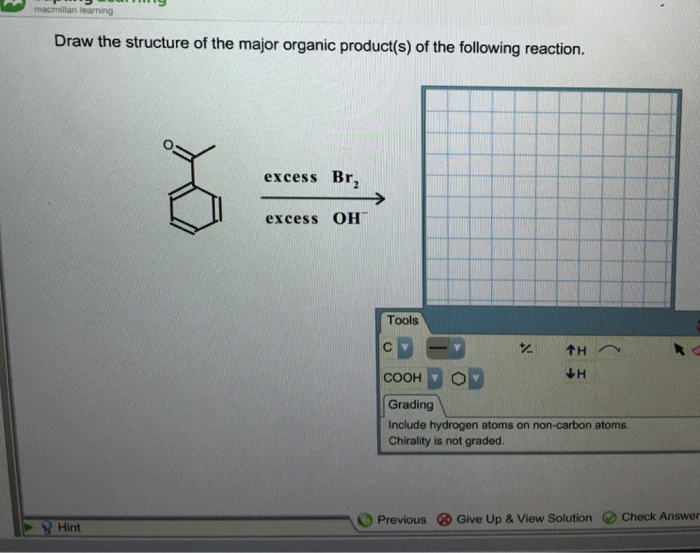 Solved: Draw The Structure Of The Major Organic Product(s)... | Chegg.com