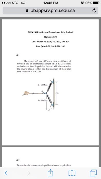 Solved ooo STC 4G 12:45 PM o 96% a bbappsrv.pmu.edu.sa GEEN | Chegg.com