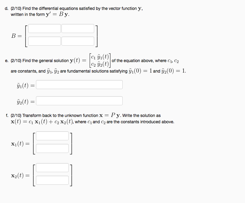 Solved Problem 3 (4 points) Consider the system x' = A x, | Chegg.com