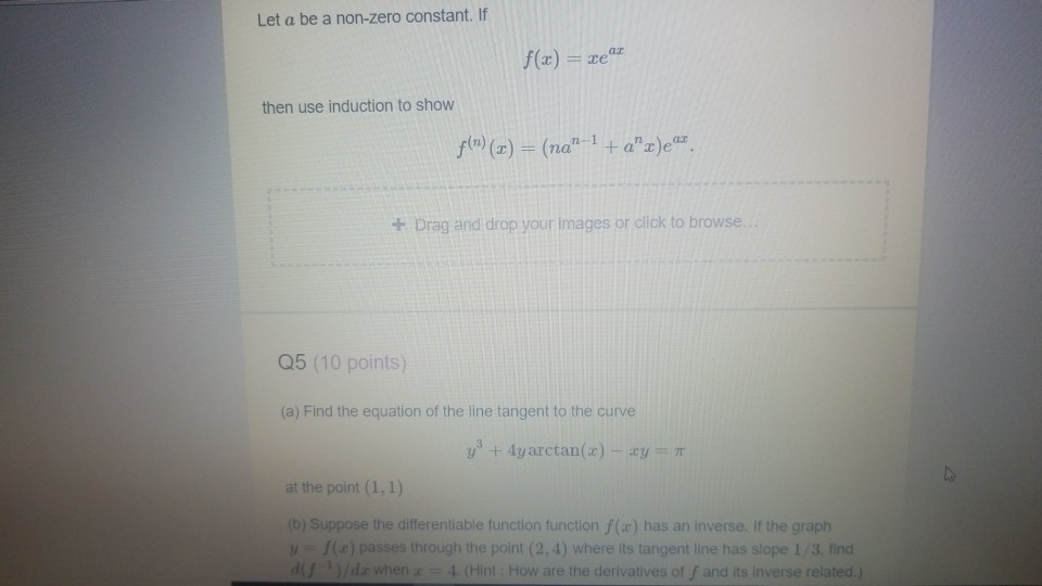 Solved Let a be a non-zero constant. If f(z) r then use | Chegg.com