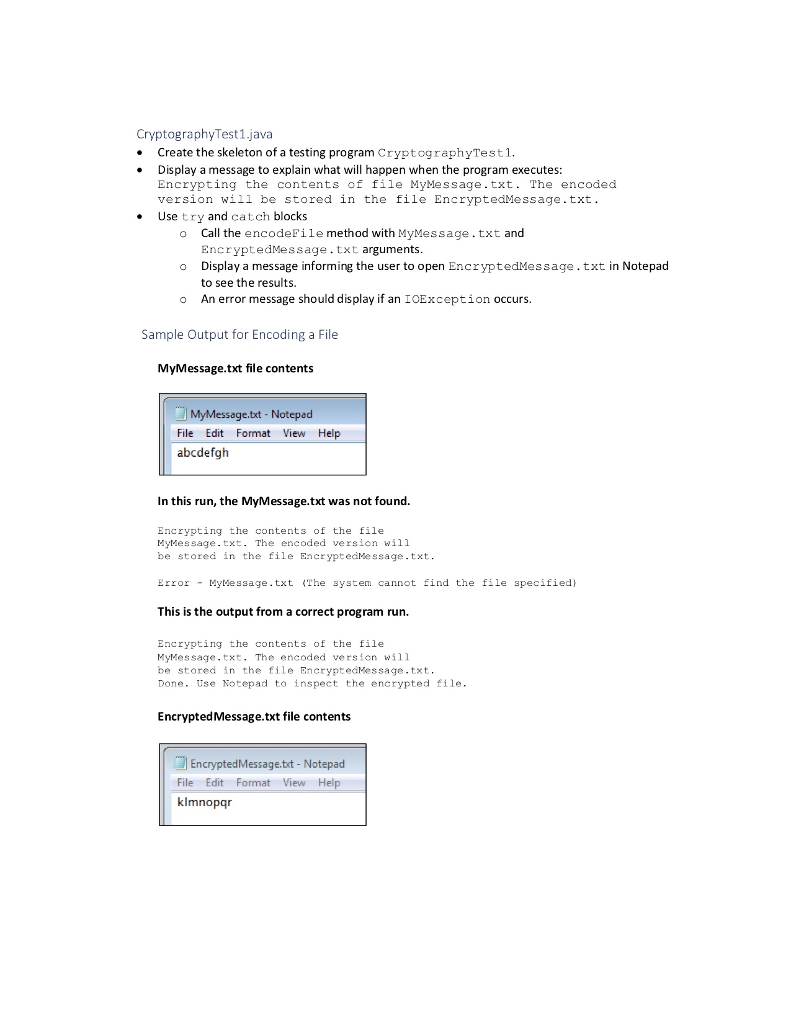 Solved Module 8.3 | Challenge The Cryptography Class | Chegg.com