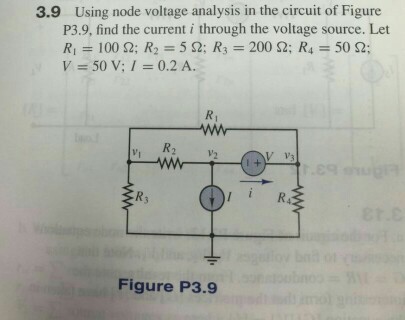 Solved Using node voltage analysis in the circuit of Figure | Chegg.com