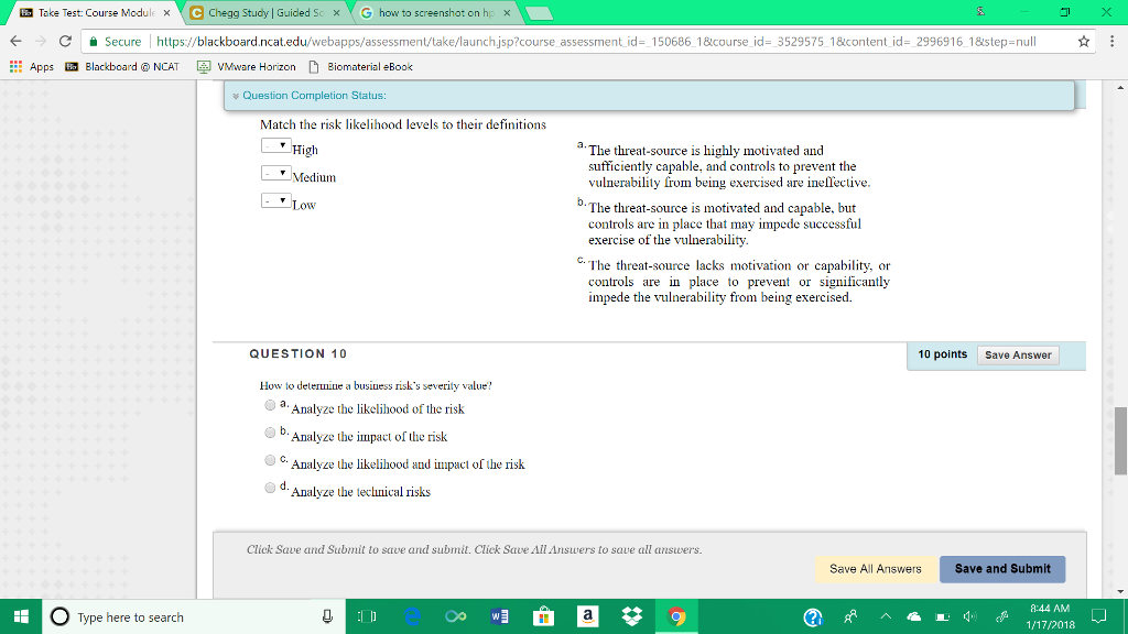 Solved Take Test: Course Modul 、G Clegg Study I Guided Sc 、G | Chegg.com