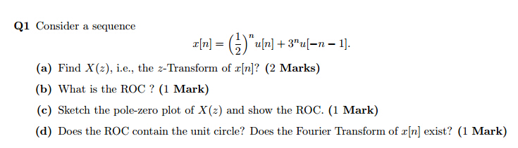 Solved Consider A Sequence X n 1 2 n U n 3 n Chegg