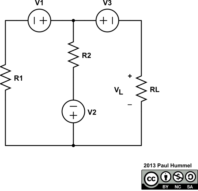 Solved In the circuit below v1 = -10 V, v2 = 30 V, v3 = 30 | Chegg.com