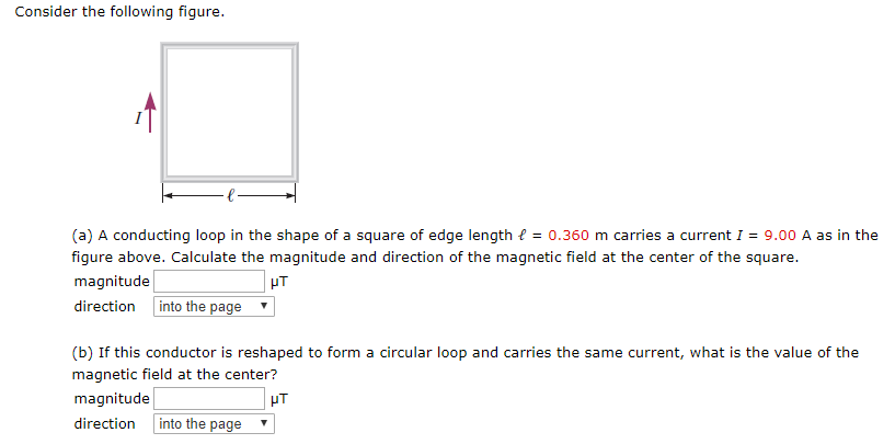 Solved Consider the following figure. (a) A conducting loop | Chegg.com