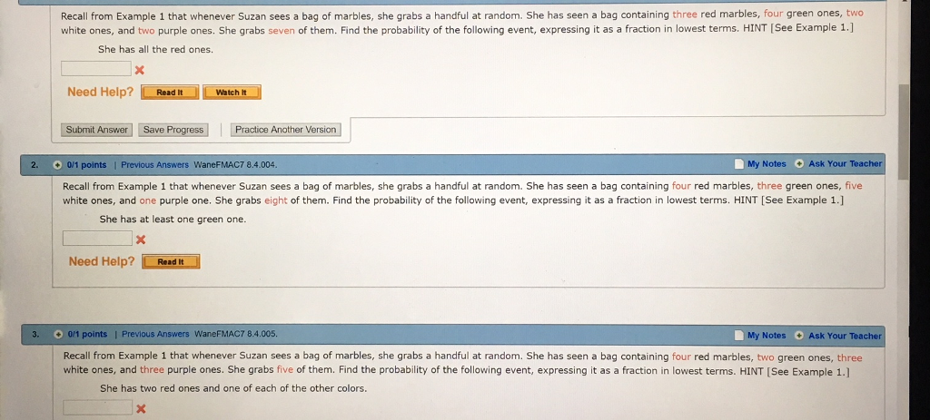 Solved Recall from Example 1 that whenever Suzan sees a bag | Chegg.com