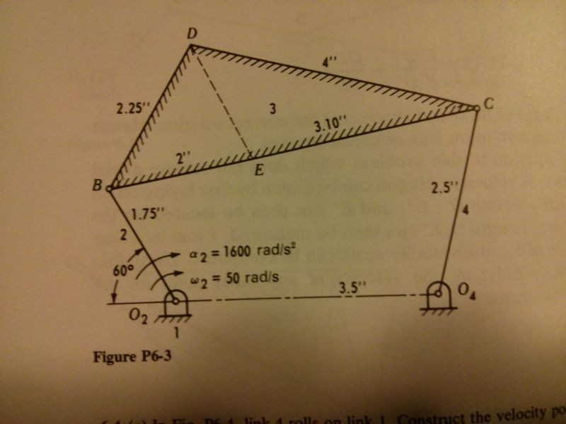 Solved (a) Construct the acceleration polygon for Fig P6-3. | Chegg.com