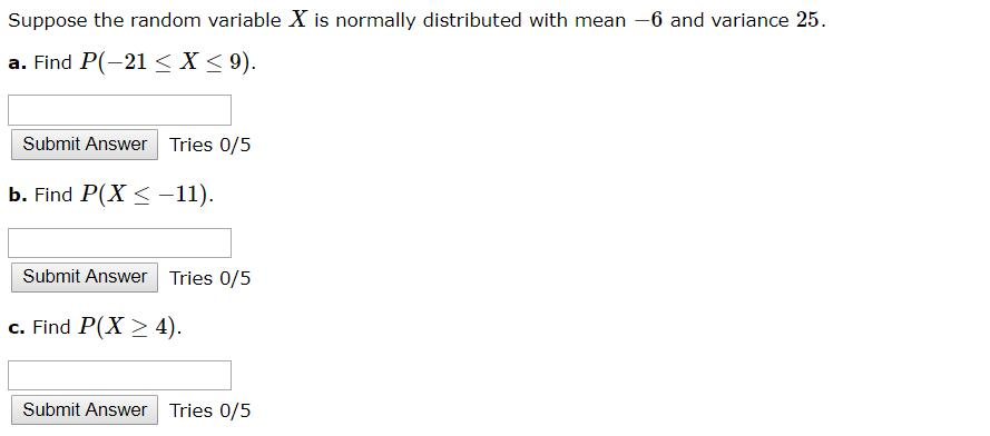 Solved Suppose the random variable XX is normally | Chegg.com