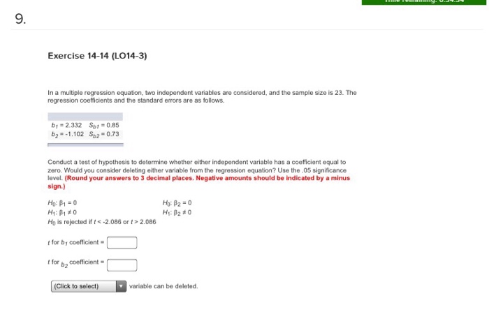 Solved In a multiple regression equation, two independent | Chegg.com
