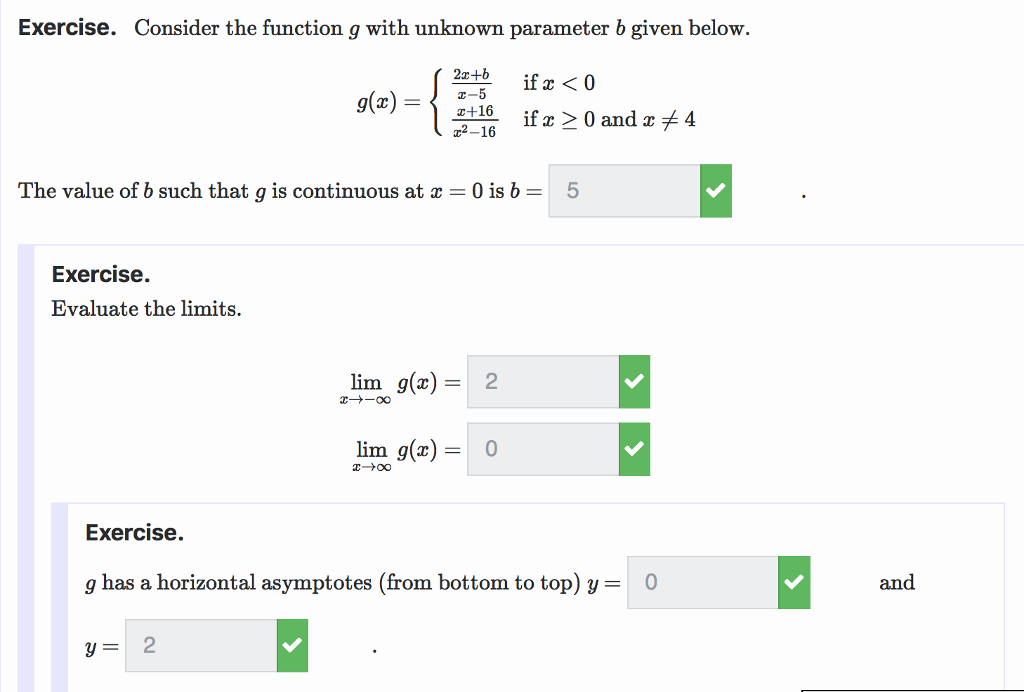 Solved Exercise Consider The Function G With Unknown
