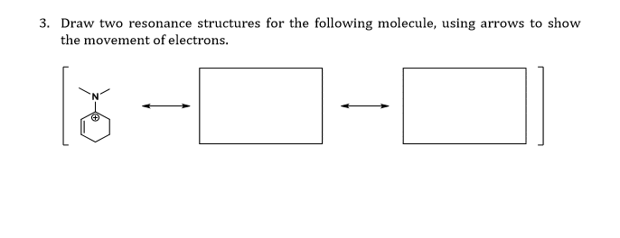 Solved Draw two resonance structures for the following | Chegg.com