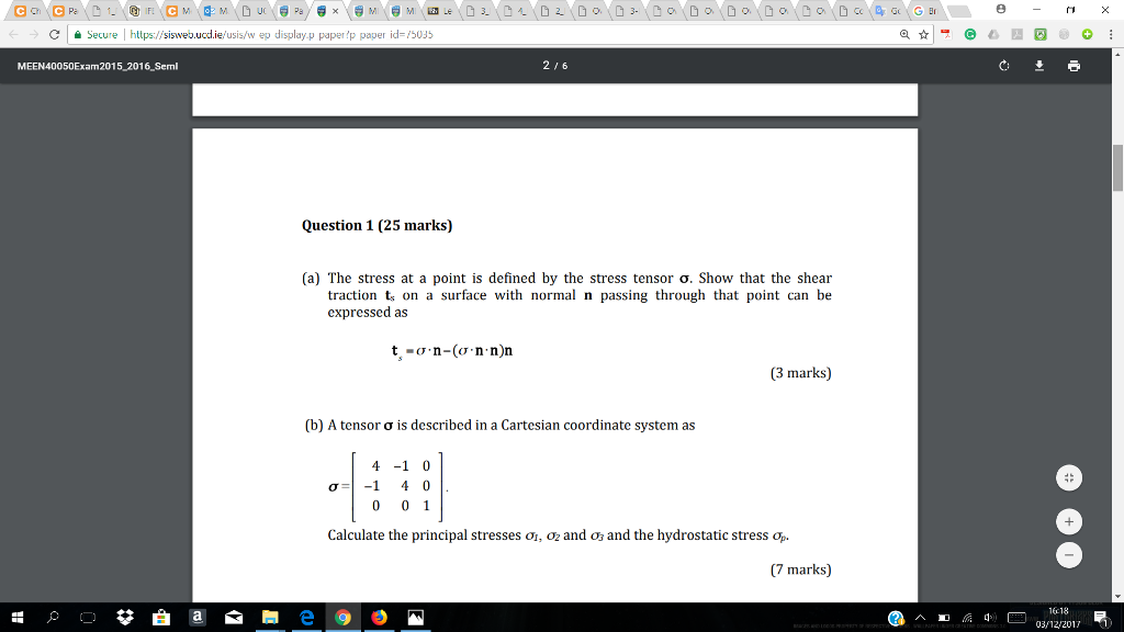 Solved Secure l https://sisweo.ucd.ie/usis/w ep display.p | Chegg.com