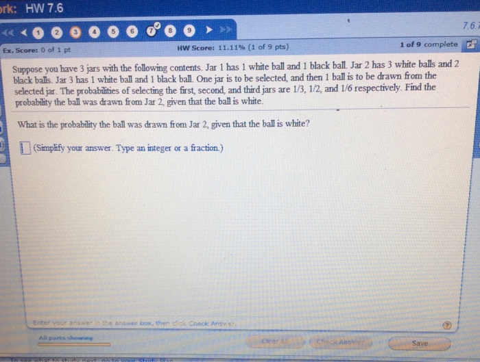 Solved Suppose you have 3 jars with the following contents. | Chegg.com