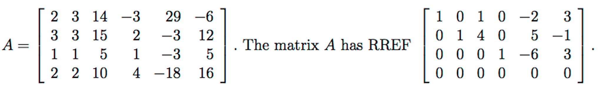 Solved Let T : R6 ?? R4 be the linear transformation with | Chegg.com