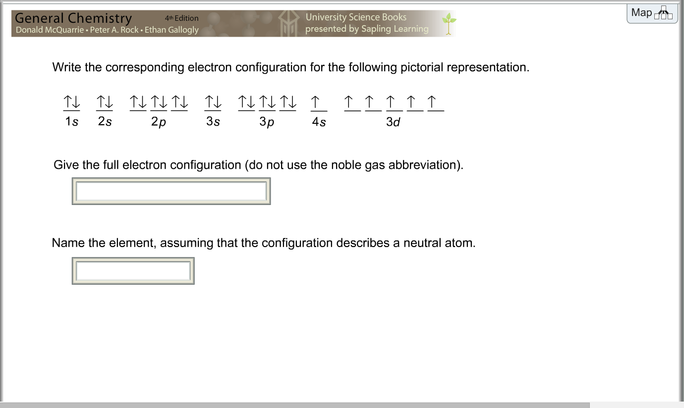 Solved Write The Corresponding Electron Configuration For