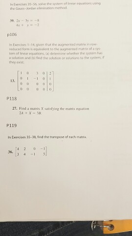 Solved Solve the system of linear equation using the Gauss | Chegg.com